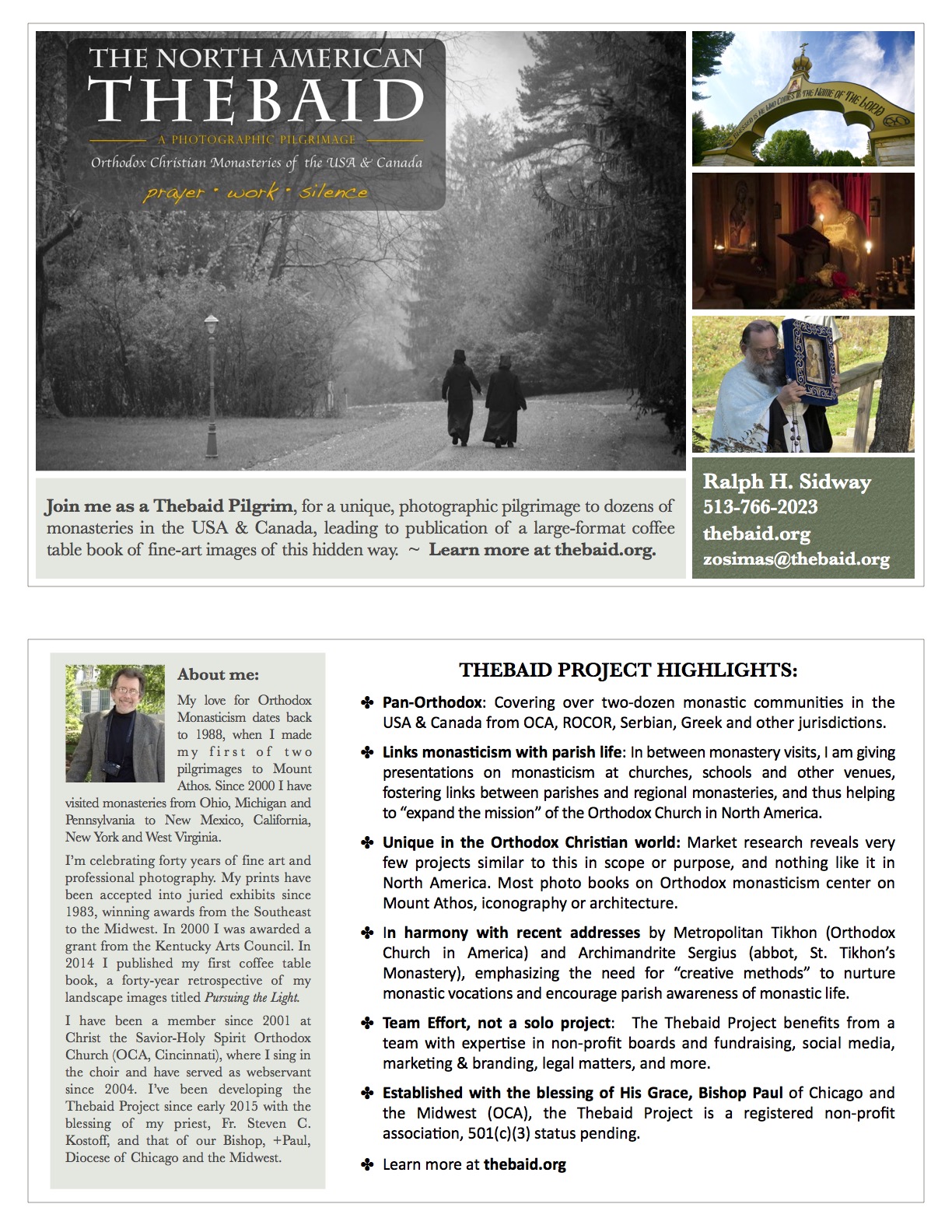 The North American Thebaid Photographic Pilgrimage Project