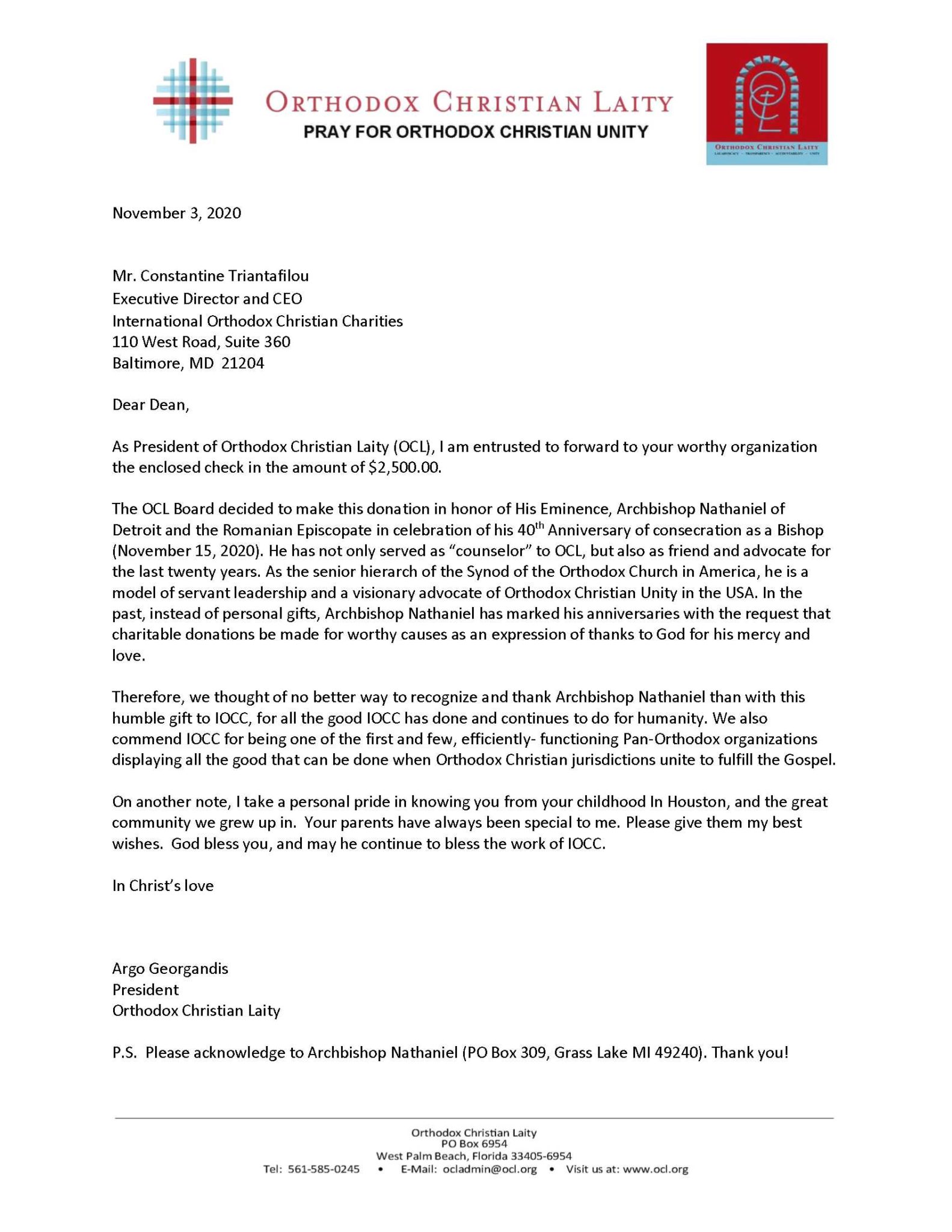 In Honor of Archbishop Nathaniel’s 40th Anniversary of Ordination to ...